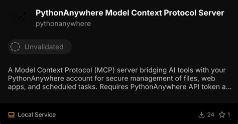 Pythonanywhere Model Context Protoco · Lobehub
