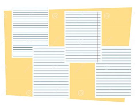 Vector Set Of Paper Stock Illustration Illustration Of Office 288370816