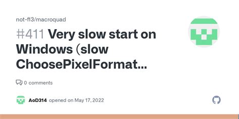 Very Slow Start On Windows Slow Choosepixelformat From Gdi32fulldll