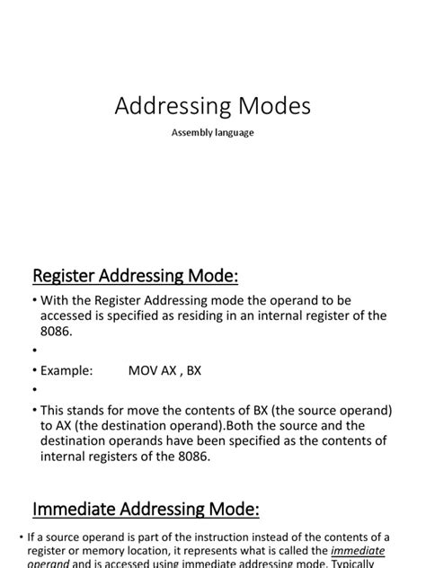 addressing modes pdf computer hardware areas of computer science