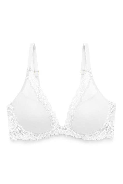 Buy Feathers Plunge T Shirt Bra In White Online Natori