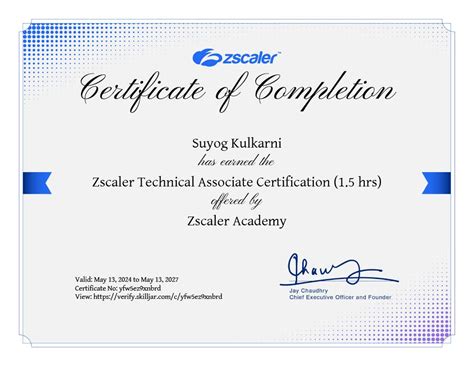 Suyog Kulkarni On Linkedin Zscaler Cybersecurity Certification