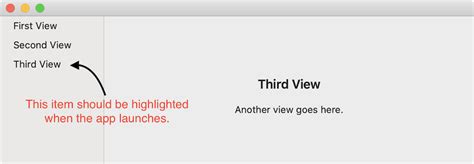 Macos Highlight Initial SwiftUI List Item When A Mac App Launches