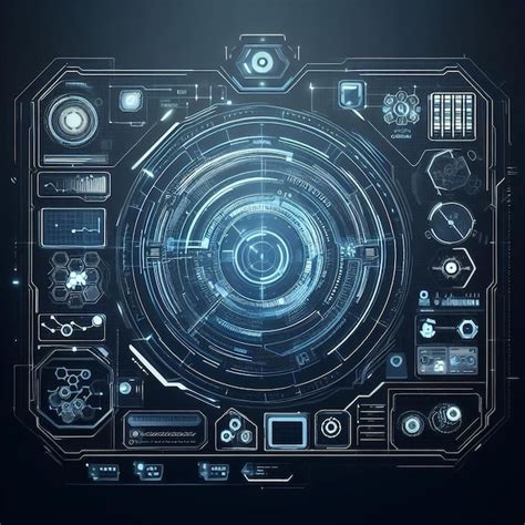 Premium Photo Ui Hud Screen Tech System Innovation Concept Background