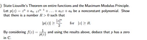 solved state liouville s theorem on ﻿entire functions and