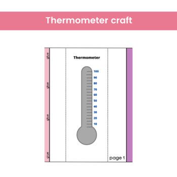 Thermometer Craft By Lizbelle Lopez TPT