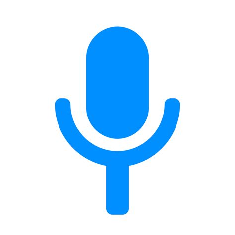 Blue Mic Microphone Minimalist Record Icon Download On Iconfinder