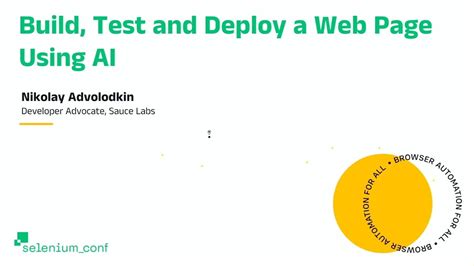 Build Test And Deploy A Web Page Using Al Nikolay Advolodkin