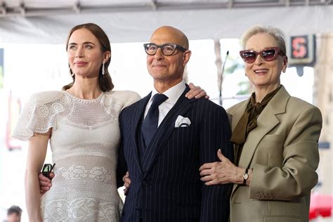 Meryl Streep So Würdigt Die Schauslpielerin Stanley Tucci Auf Dem Walk