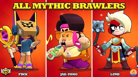 Brawl Stars All Mythic Brawlers Unlocked Jae Yong Updated Youtube