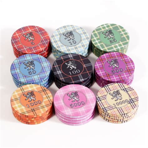Керамические фишки с шотландским орнаментом — Керамические фишки ...