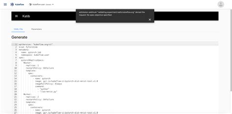 Pytorch Example Is Not Working · Issue 1112 · Kubeflowkatib · Github