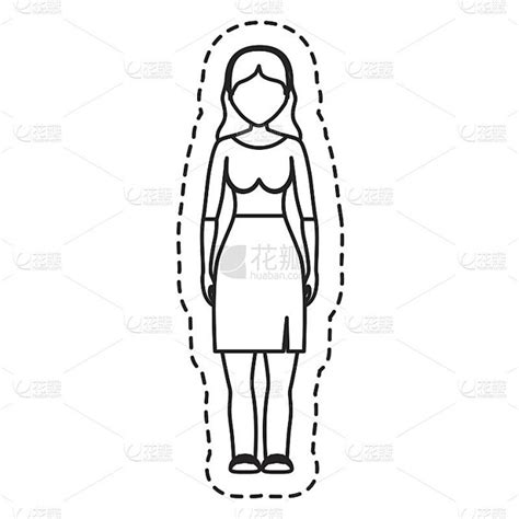 女人卡通图标