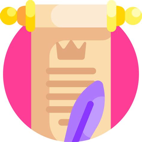 Scroll Detailed Flat Circular Flat Icon