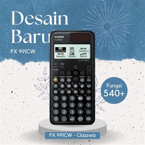 Jual Casio Classwiz Model Scientific Calculator Fx 991cw Shopee Indonesia