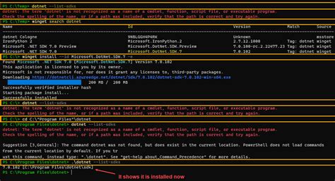 Windows Dotnet Is Not Recognized As The Name Of A Cmdlet Stack Overflow