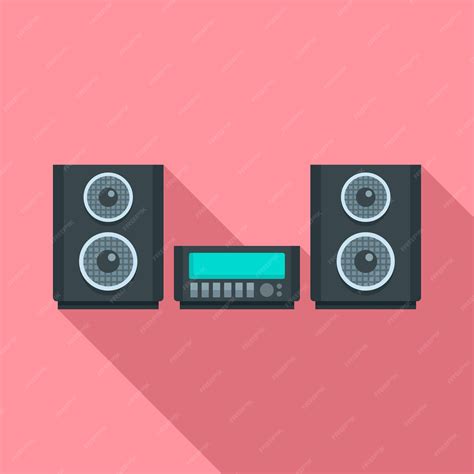 Premium Vector Digital Stereo System Icon Flat Illustration Of Digital Stereo System Vector