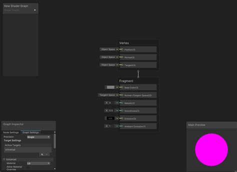Why is the URP Shader Graph only showing a missing texture? (READ COMMENT) : r/Unity3D