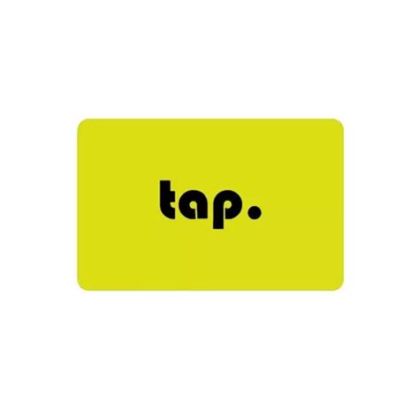 خرید و قیمت کارت ویزیت دیجیتال Nfc مدل Tap رنگ زرد فسفری از غرفه کار بکر