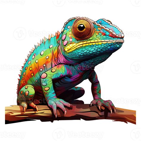 Cute Chameleon Ai Generated 32999051 Png