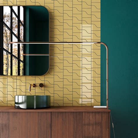 Equipe Curve Yellow Matt Csempe Metrocsempeshop