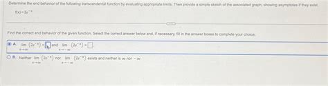 Solved Determine The End Behavior Of The Following Chegg