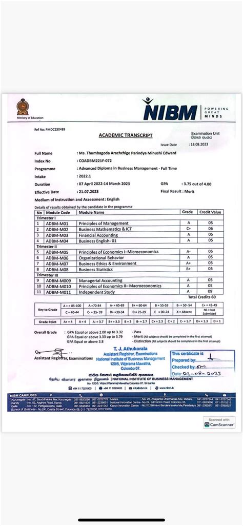 Minushi Edward On Linkedin Nibm Achievement Success Education