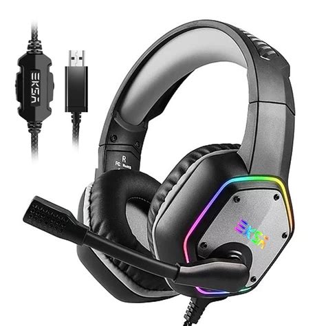 Headphone Mounted Usb Rgb Flash Gaming Headset With Microphone Turbotech Co
