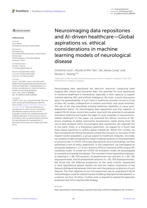 Pdf Neuroimaging Data Repositories And Ai Driven Healthcare Global