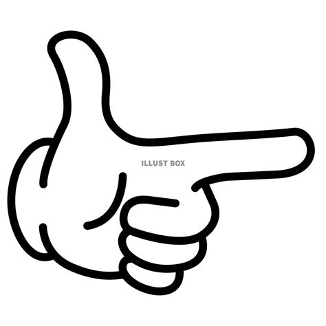 無料イラスト 指差しハンドサイン