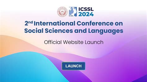 Icssl2024 Websitelaunch Susl Fssl Faculty Of Social Sciences And