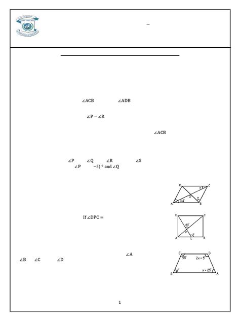 Grade 8 Mathematics Pt 2 Worksheet Ch 3 7 9 Pdf Area Volume