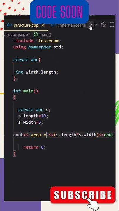 Structure Program In C Coding Codesoon Youtube