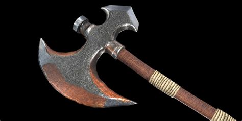 Medieval Axe 3d Model Blender Market