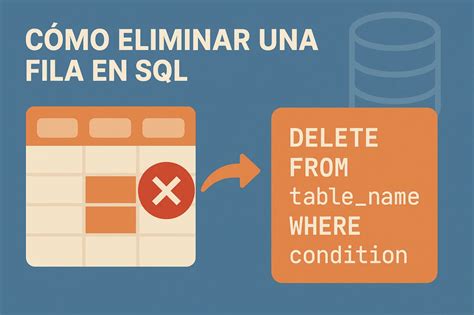 Cómo Eliminar Una Fila En Sql Ejemplo De Consulta