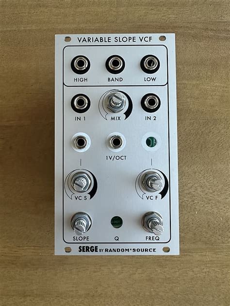 Serge By Random Source Variable Slope Filter VCFS Reverb