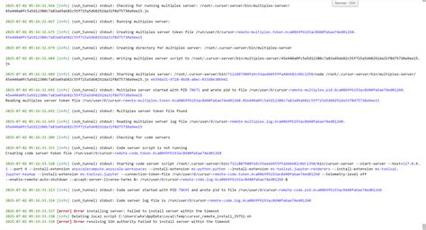Remote Ssh Connection Fails With Failed To Install Server Within The Timeout Bug Reports