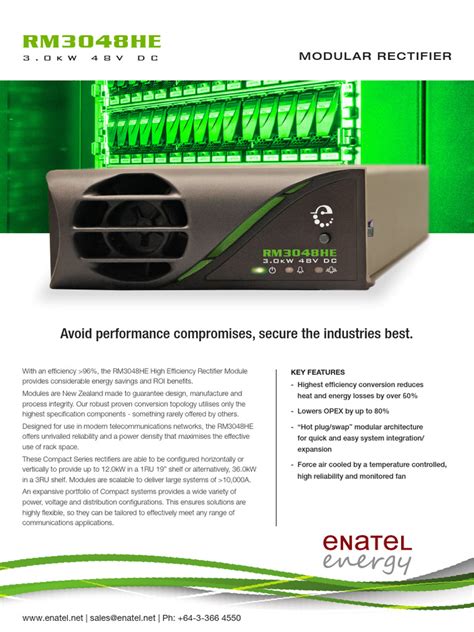 Enatel Rm3048 Datasheet Pdf Rectifier Alternating Current