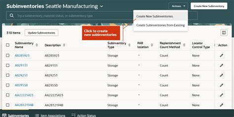 Create Multiple New Subinventories And Locators Simultaneously