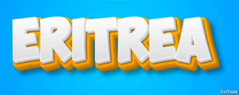 Eritrea 白黄 3d テキスト テキストエフェクトジェネレーター Eritrea 白黄 3d テキスト テキストエフェクトジェネレーター