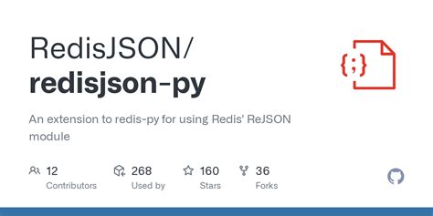 GitHub RedisJSON Redisjson Py An Extension To Redis Py For Using Redis ReJSON Module
