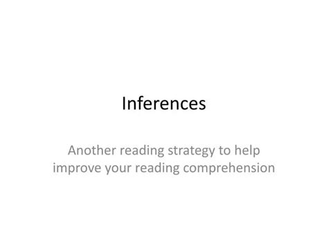 PPT Inferences PowerPoint Presentation Free Download ID 2045901