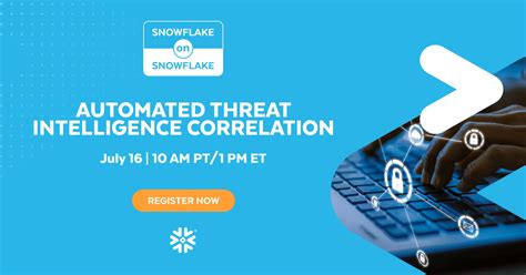 Snowflake On Snowflake Automated Threat Intelligence Correlation
