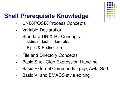 Ppt Bash Shell Interactive Usage Intermediate Level Topics