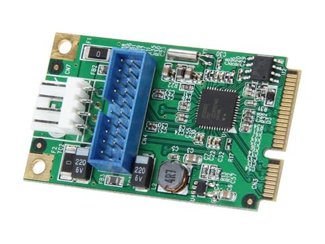 Syba Usb 3 0 19pin Header Card With Dual Type A Femal Ports Cable Mini Pci Express Form Factor