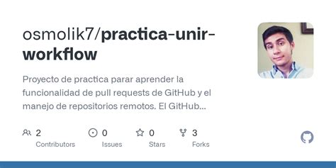 Github Osmolik7 Practica Unir Workflow Proyecto De Practica Parar Aprender La Funcionalidad