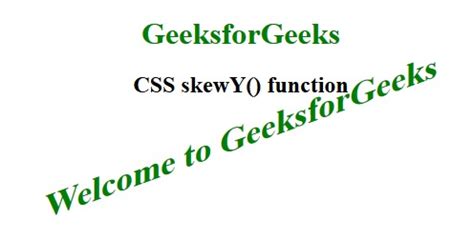 CSS skewY 用法及代码示例 纯净天空