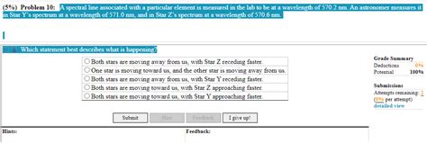 Solved 5 Problem 10 A Spectral Line Associated With A Chegg Com
