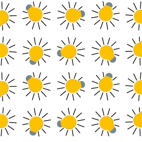 Premium Vector Halogen Lightbulb Seamless Pattern Background Business
