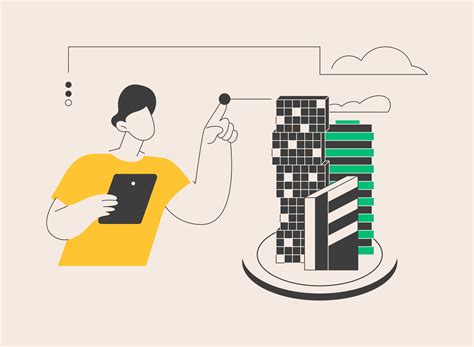 Interactive Design Visualization Abstract Concept Vector Illustration